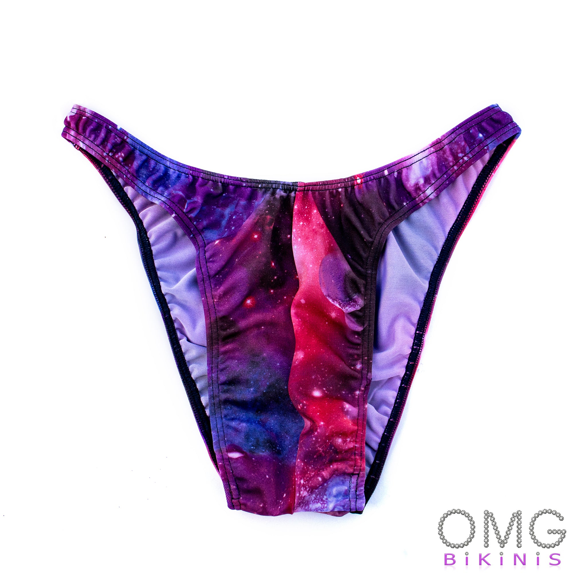 Men's Bodybuilding Posing Suit, Galaxy Print | Posing Trunks | OMG Bik ...