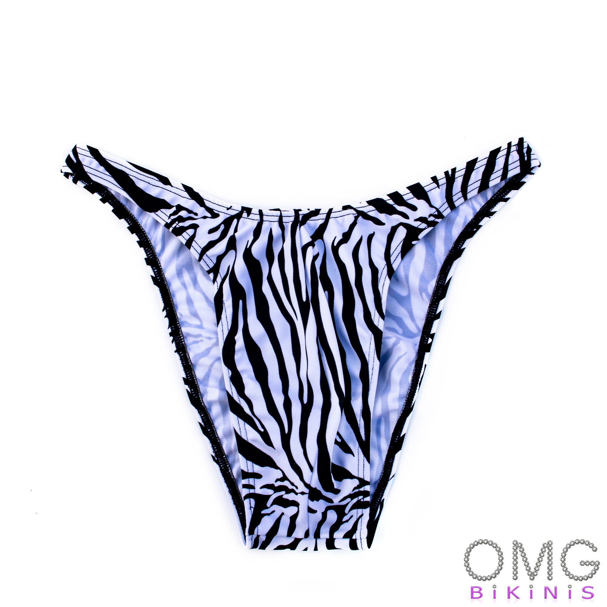 Men's Bodybuilding Posing Suit, Zebra Print | Posing Trunks | OMG Biki ...