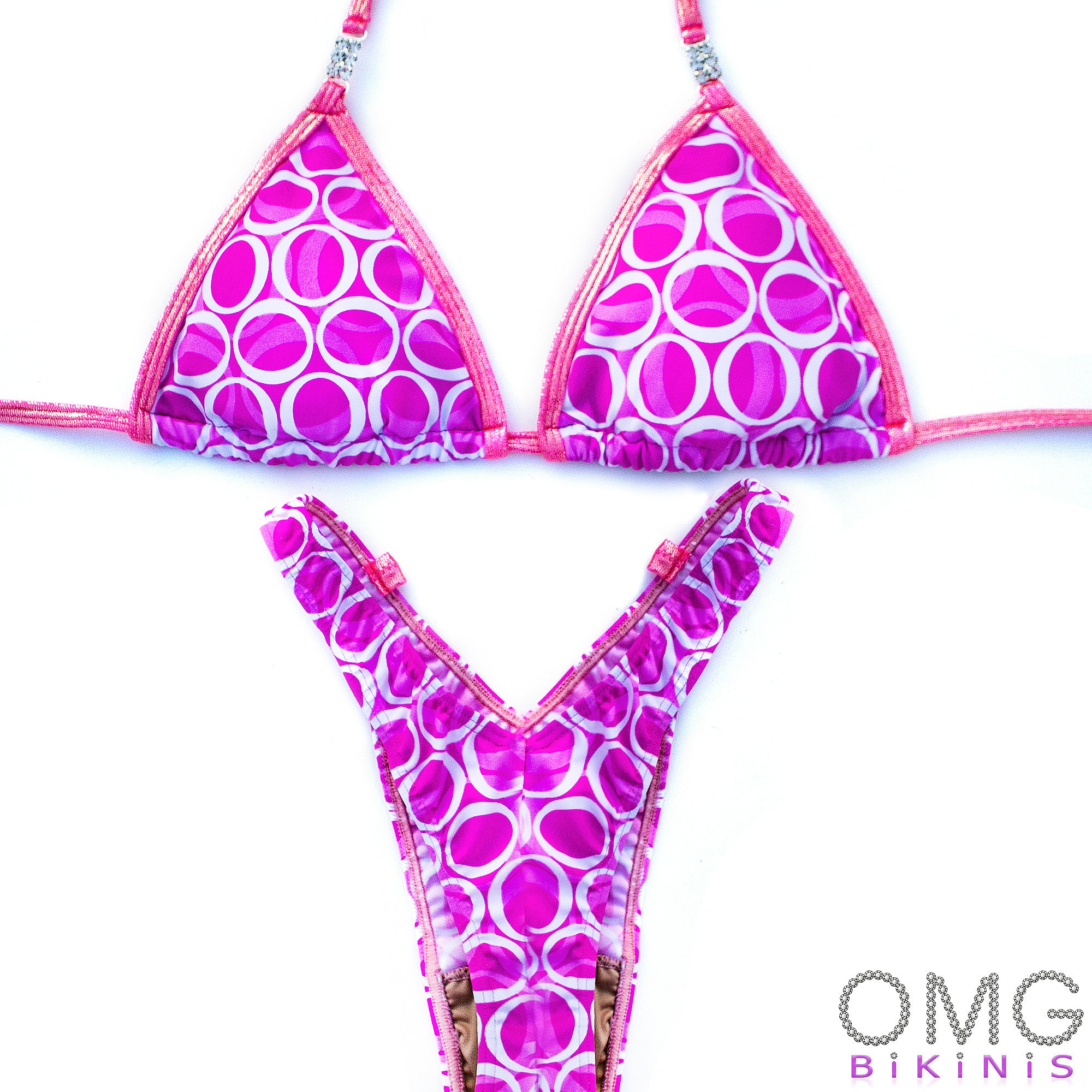 Bubble Gum Print Figure Posing Suit S/S | Clearance | OMG Bikinis