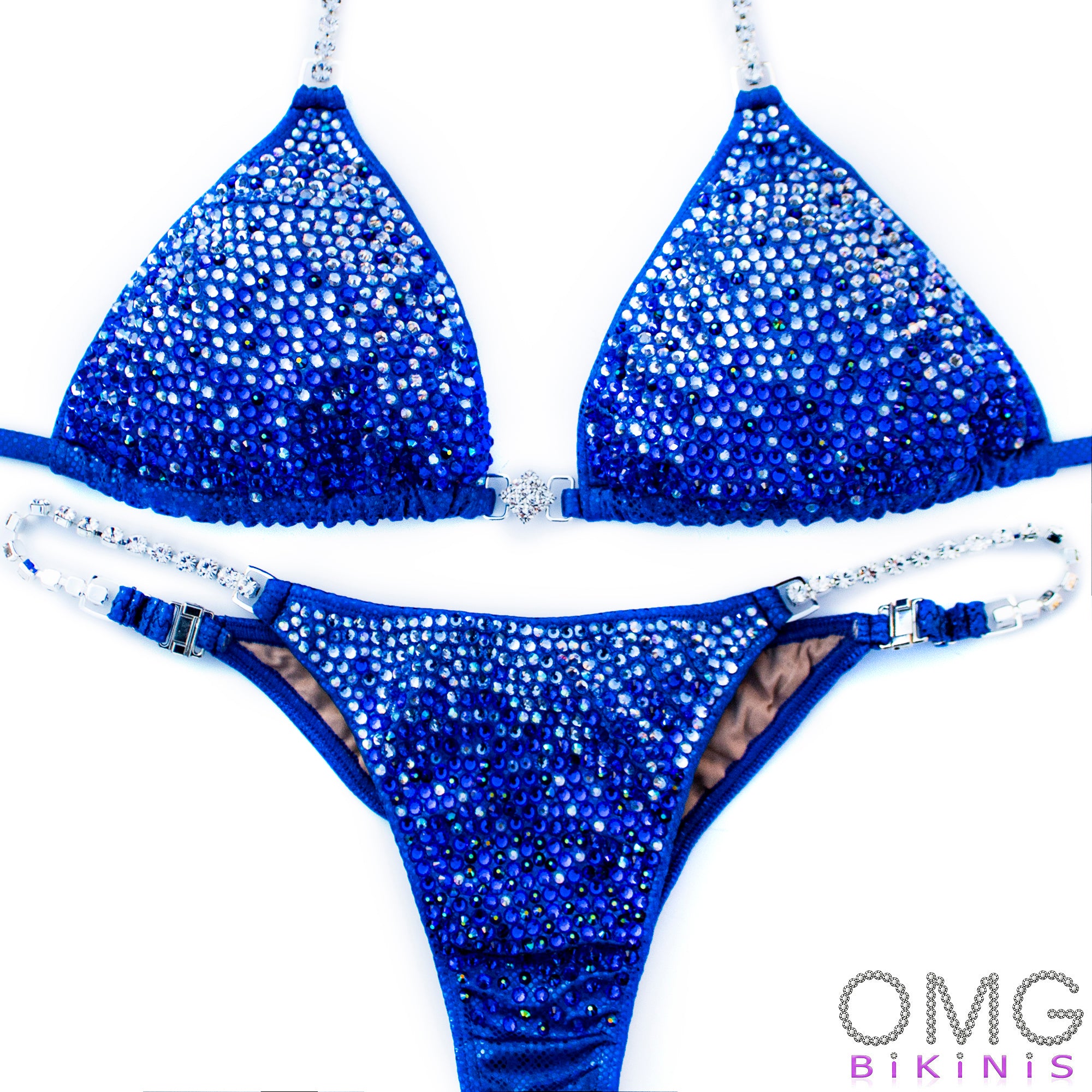 Light Sapphire Gradient Competition Bikini | OMG Bikinis