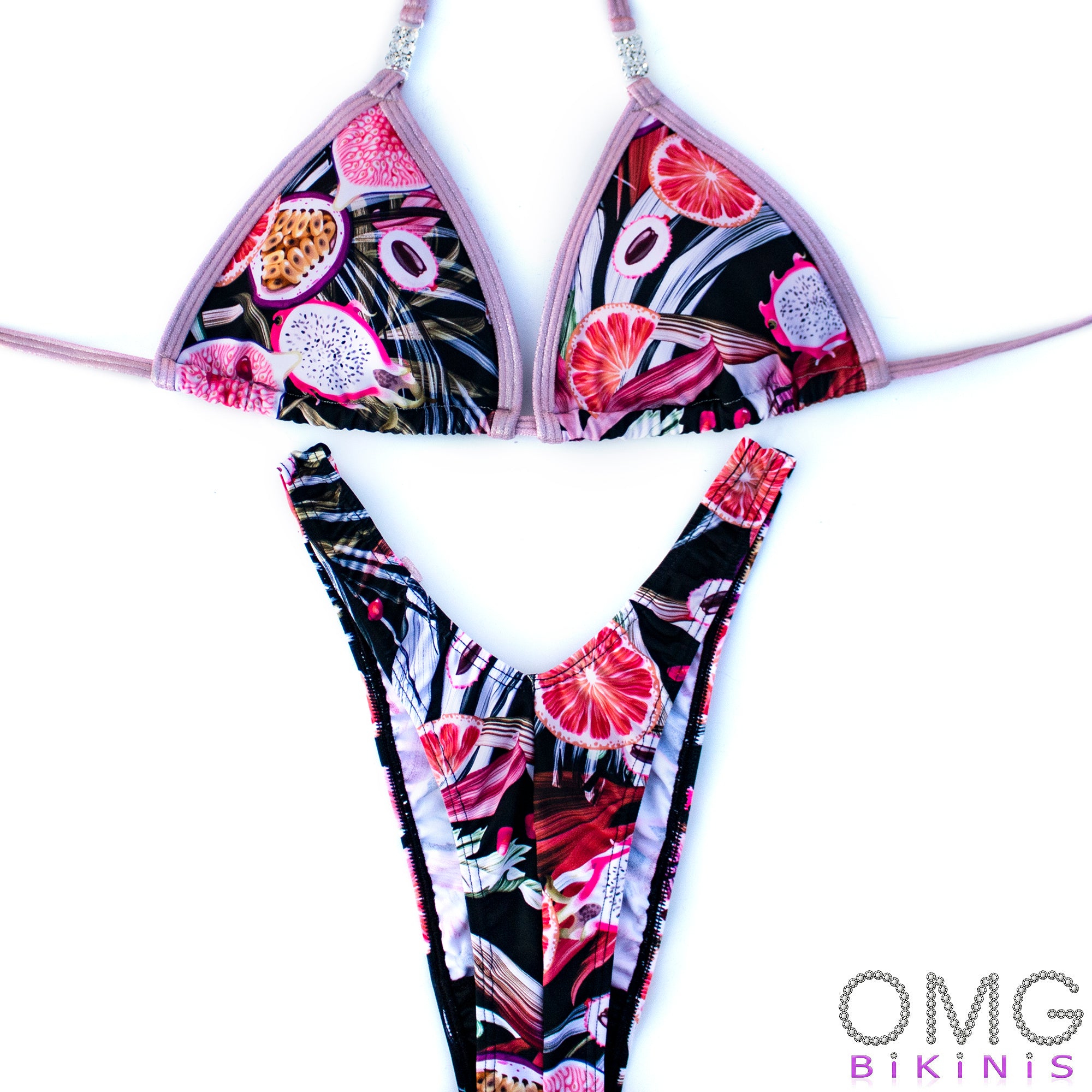 Tropical Fruits Figure Posing Suit M/M | Clearance | OMG Bikinis