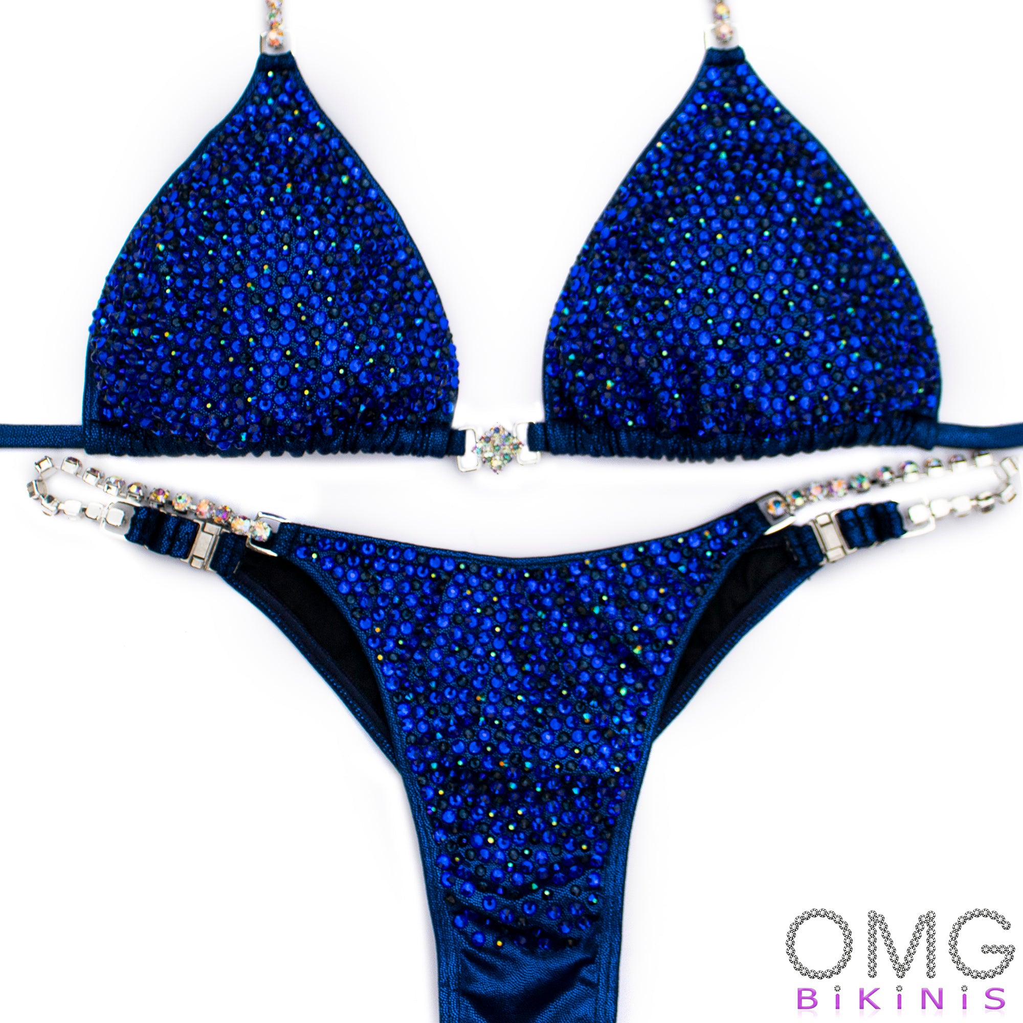 Navy Blue Dazzle Competition Bikini | OMG Bikinis