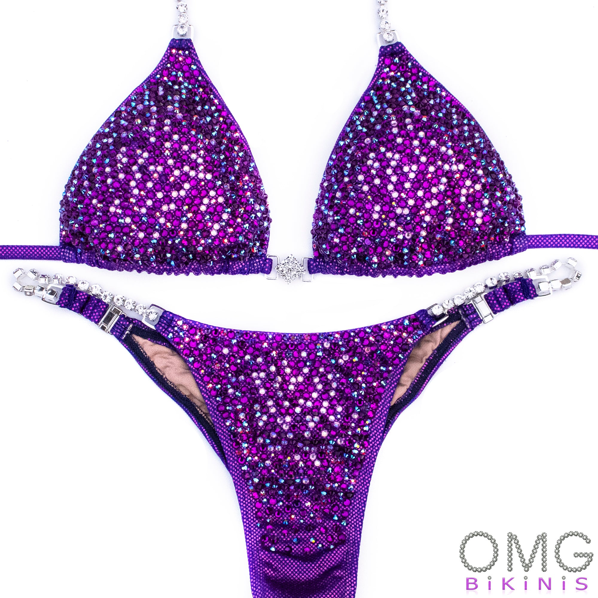 Berry Glow Competition Suit S/S | Pre-Made Suits | OMG Bikinis